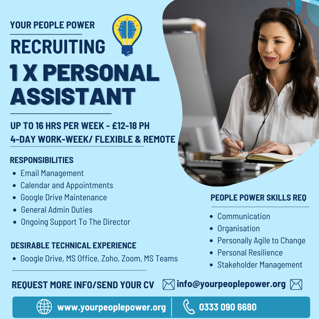 Recruiting a personal assistant at Your People Power